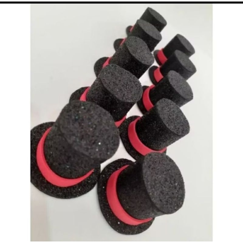 50 mini cartola preta com glitter para tubetes | Shopee Brasil