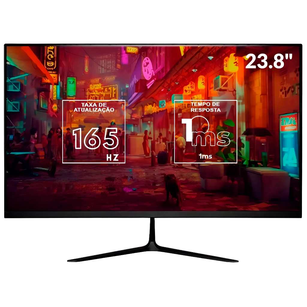 Monitor Pc Gamer Led 24 Polegadas Full Hd 165hz 1ms | Shopee Brasil