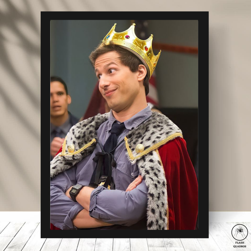 QUADRO PLACA SÉRIE POLICIAIS - JAKE PERALTA C/ MOLDURA E VIDRO ...