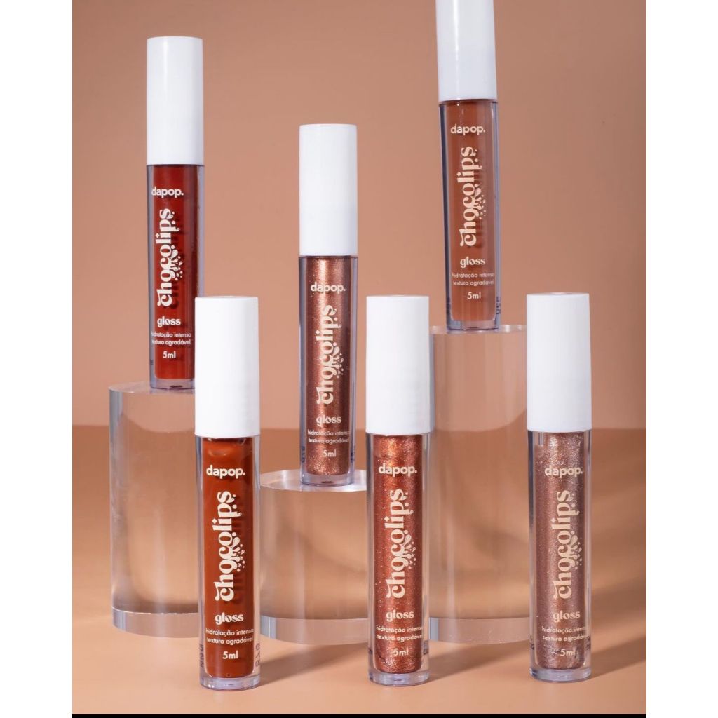 Kit com 3 Gloss Labial Chocolips - Dapop | Shopee Brasil