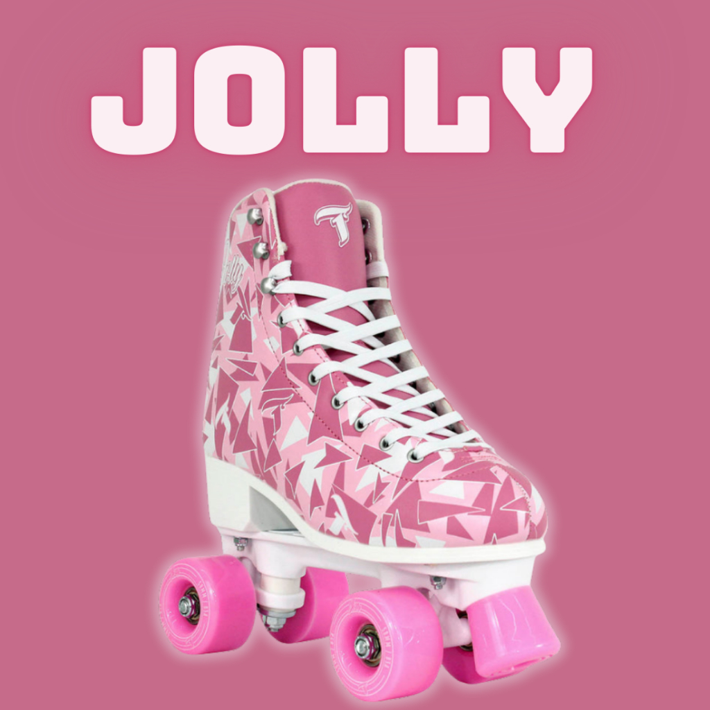 Patins Squad Infantil Traxart Jolly Rosa Quad 4 Rodas Profissional Abec ...