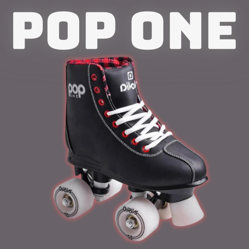Patins Quad Retro Infantil Pop One Divoks Preto | Shopee Brasil