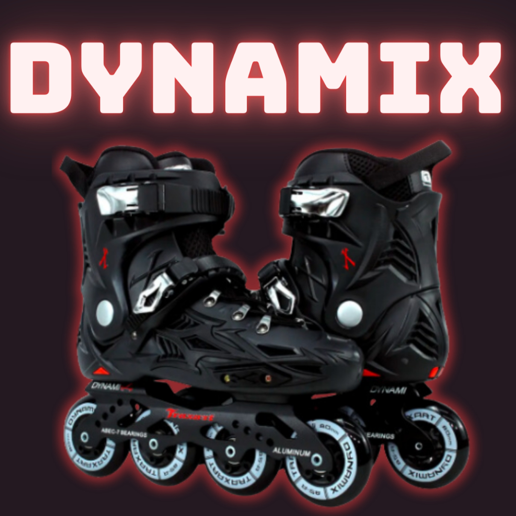 Patins Iniciante Inline Freestyle Dynamix Preto Abec 7 Traxart Hardboot Roller Rua Manobra Urban ...