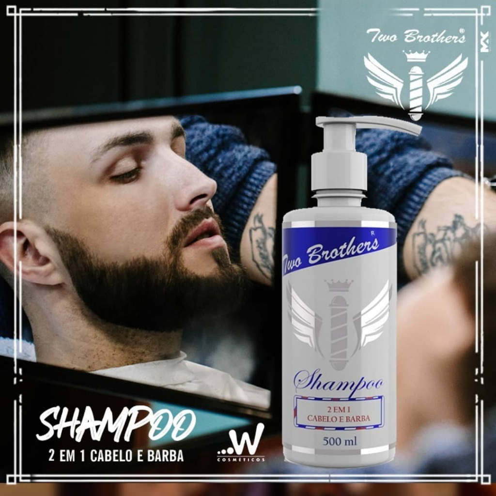 Shampoo 2 em 1 Shampoo Para Cabelo e Barba Shampoo para Barba e Cabelo ...