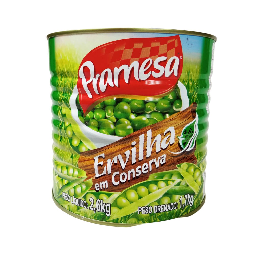 Ervilha em Conserva Lata Gigante de 2,6 kg Pramesa | Shopee Brasil