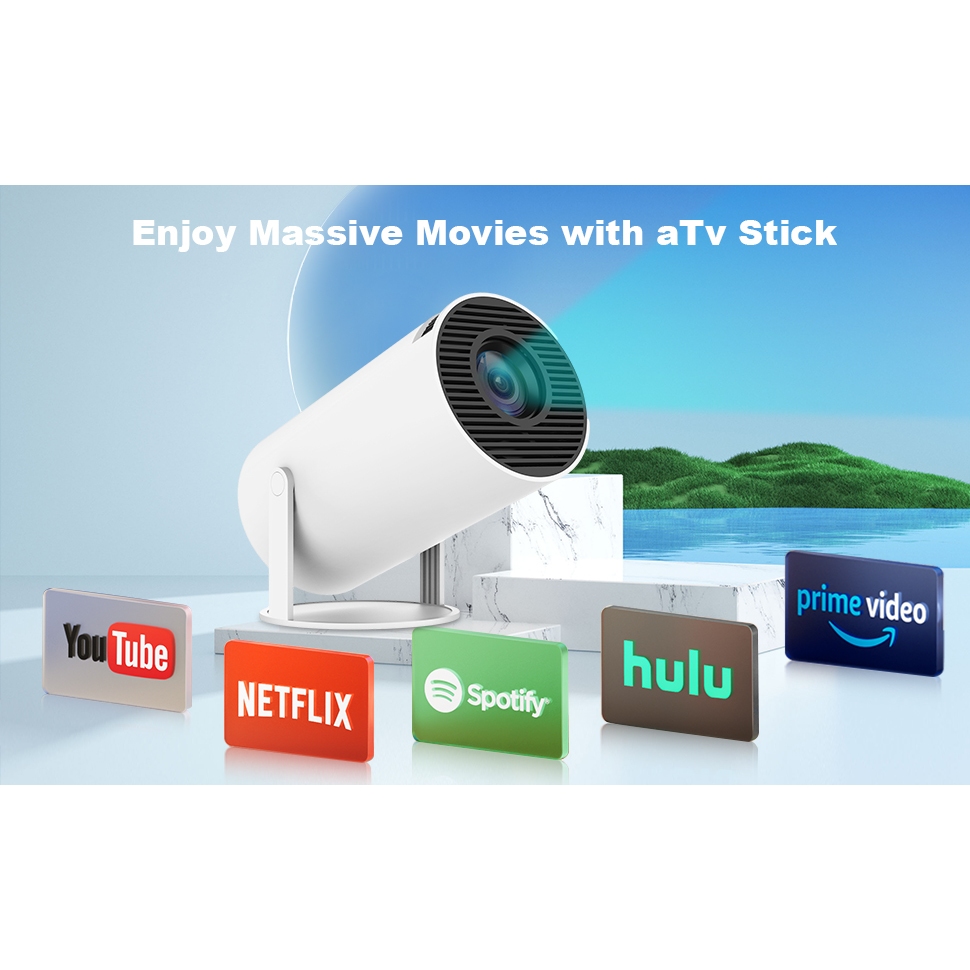 Projetor Magcubic HY300 Original Portátil Smart Android 11 4K Ultra HD HDMI Wifi Bluetooth Alto ...