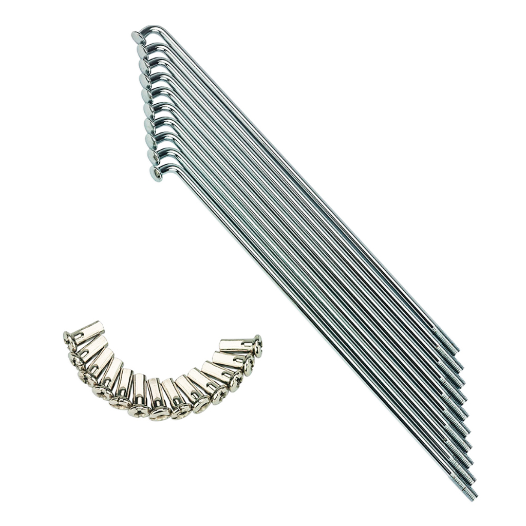 Jogo de Raios Traseiro Zincado 4mm Honda XLR 125 / NX 150 / NX 200 com Niples | Shopee Brasil