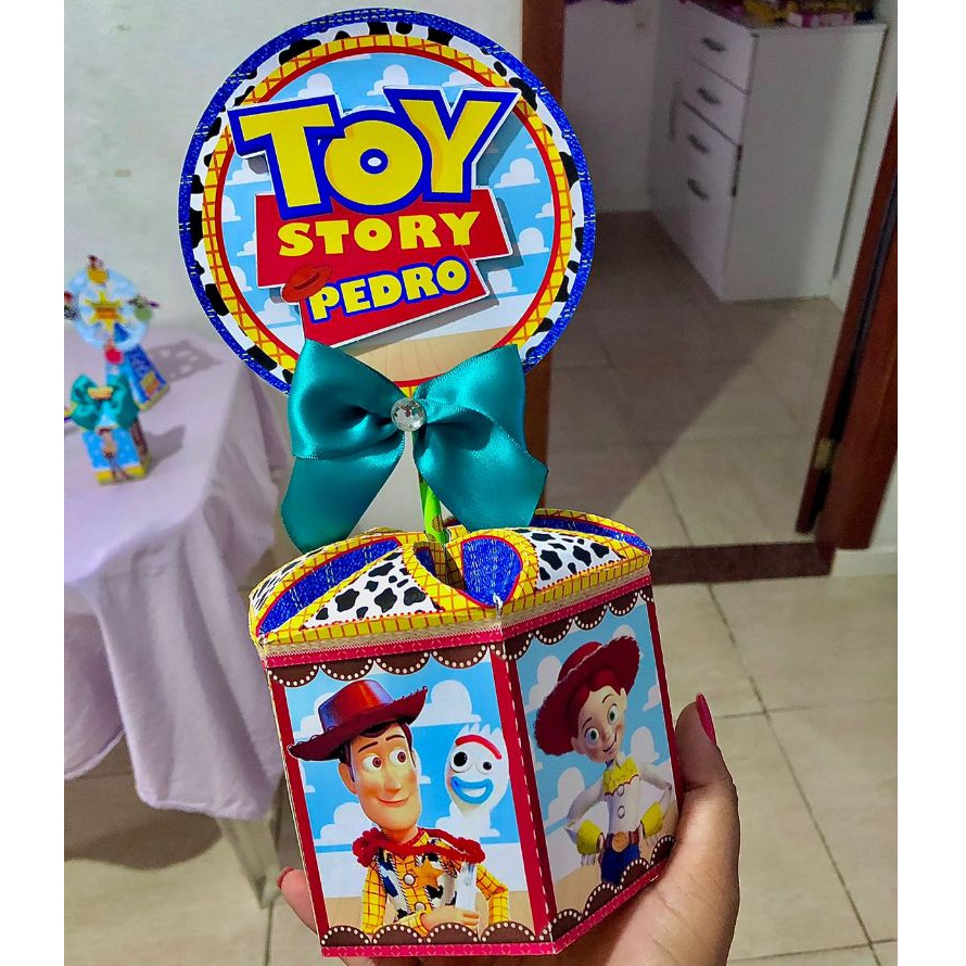 Centro de Mesa Toy Story | Personalizado QUALQUER TEMA; Mesversário ...