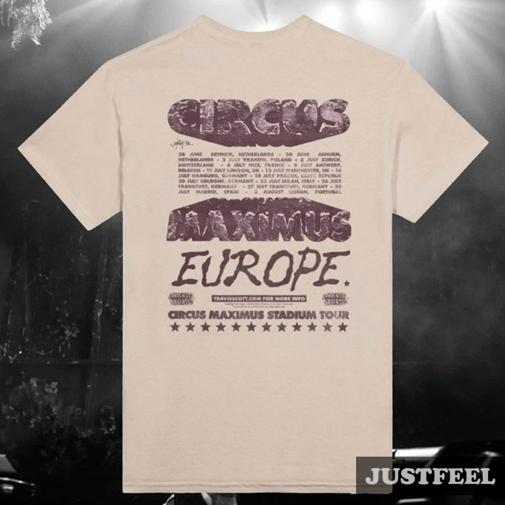 Camiseta T-shirt Unissex CIRCUS MAXIMUS Travis Scott | Shopee Brasil