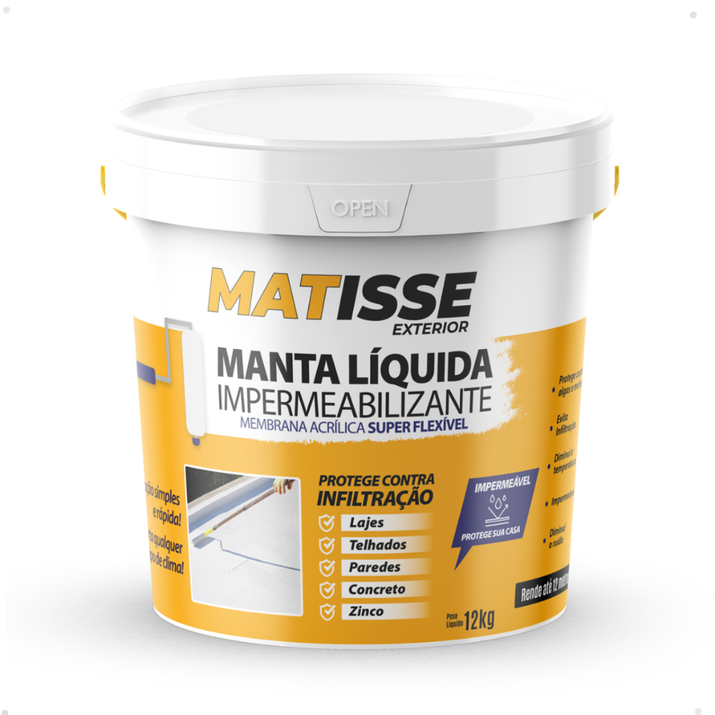 Matisse Manta Impermeabilizante Veda Laje, Parede, Calha 12kg | Shopee ...