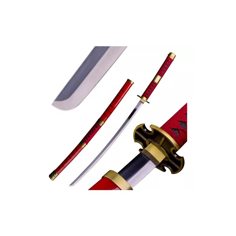 Espada One Piece SANDAI KITETSU Roronoa Zoro Lâmina Bambu LUMINOSA ...
