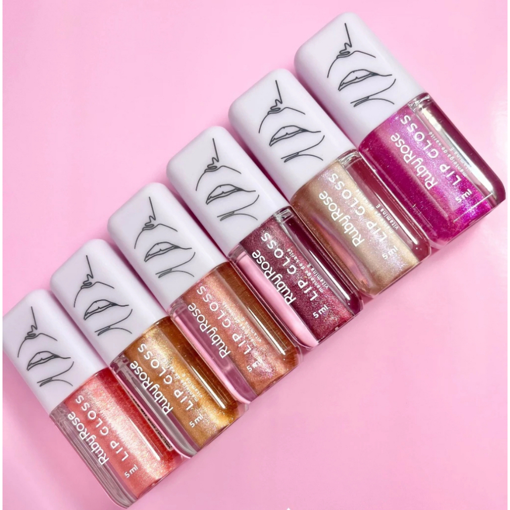 Lip Gloss Labial Brilhante Ruby Rose com Glitter | Shopee Brasil