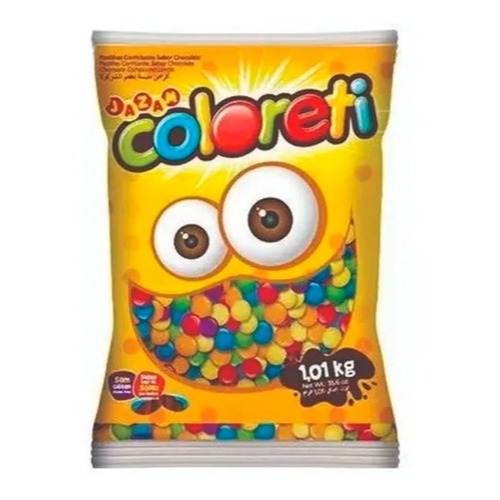 Confete de Chocolate Coloreti Sortido MINI 1Kg - Jazam Alimentos ...