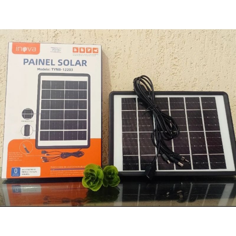 Mini Placa Painel Solar Com USB INOVA 6w/6v Carregador De Celular E Outros | Shopee Brasil