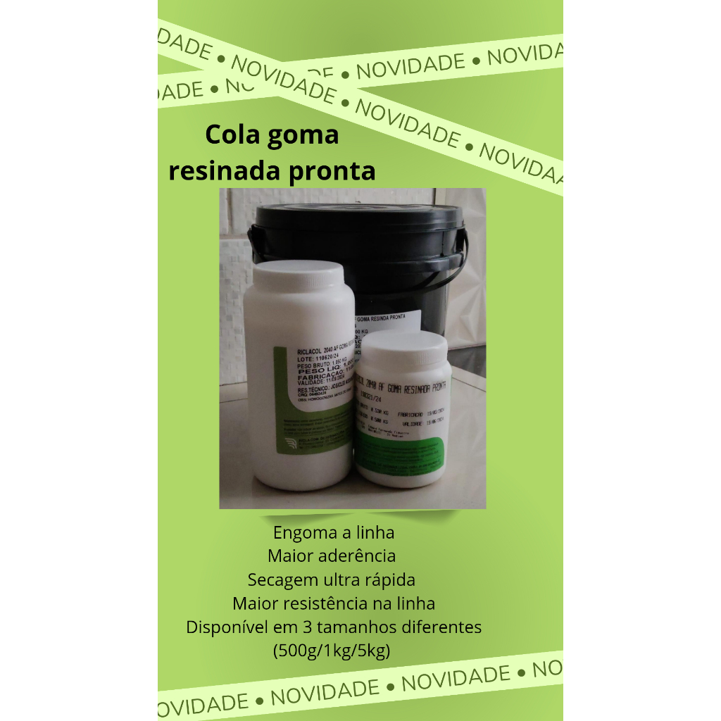 Cola goma vegetal resinada pronta - pipas, artesanatos, caixas | Shopee ...