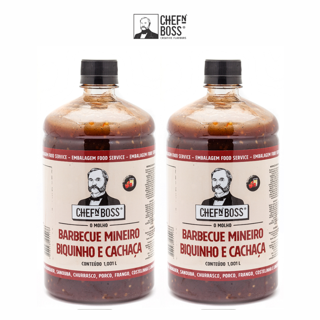 Kit 2 Molhos Barbecue Churrasco Chef N Boss Gourmet Premium (A escolha ...