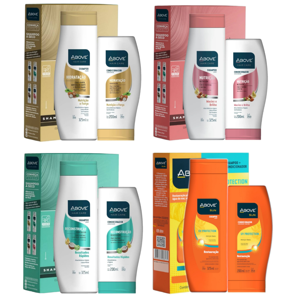2 Kit Shampoo e Condicionador Feminino Above | Shopee Brasil
