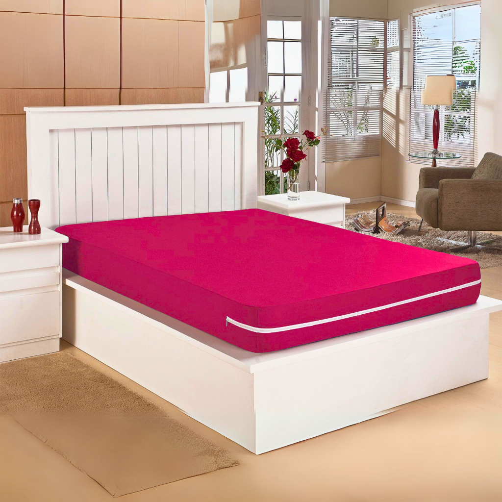 Capa De Colchão Queen Com Zíper Malha Gel Capa Protetora Casal Queen ...