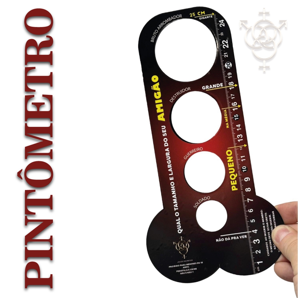 Pintômetro régua divertida , medindo a autoestima em centimetros ...