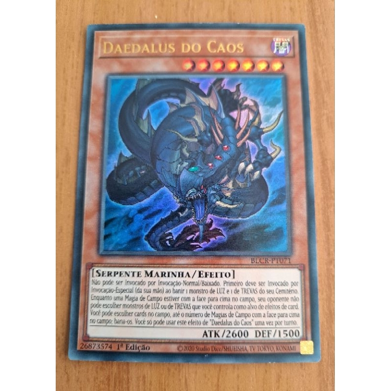 Card Yugioh Daedalus do Caos original e nova | Shopee Brasil