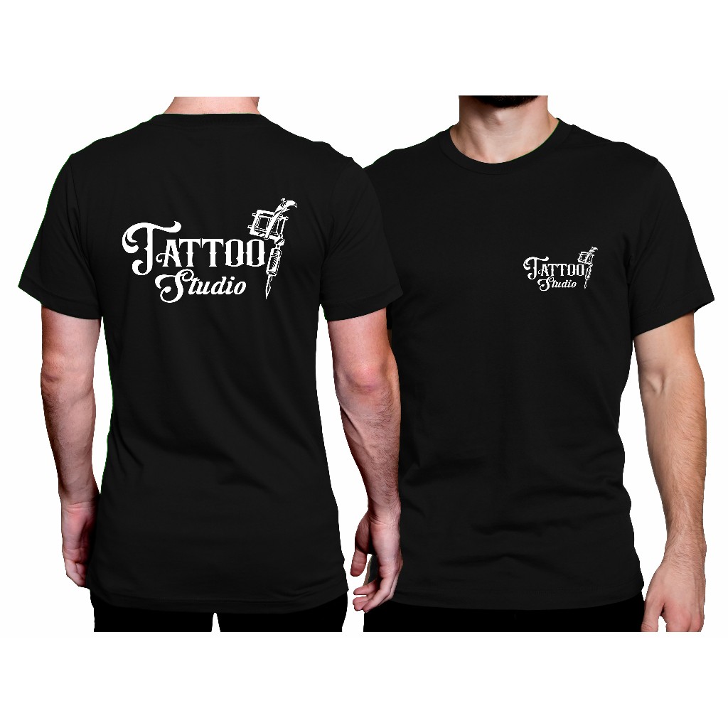 Camiseta Tattoo Studio Manga Curta Uniforme Tatuador | Shopee Brasil
