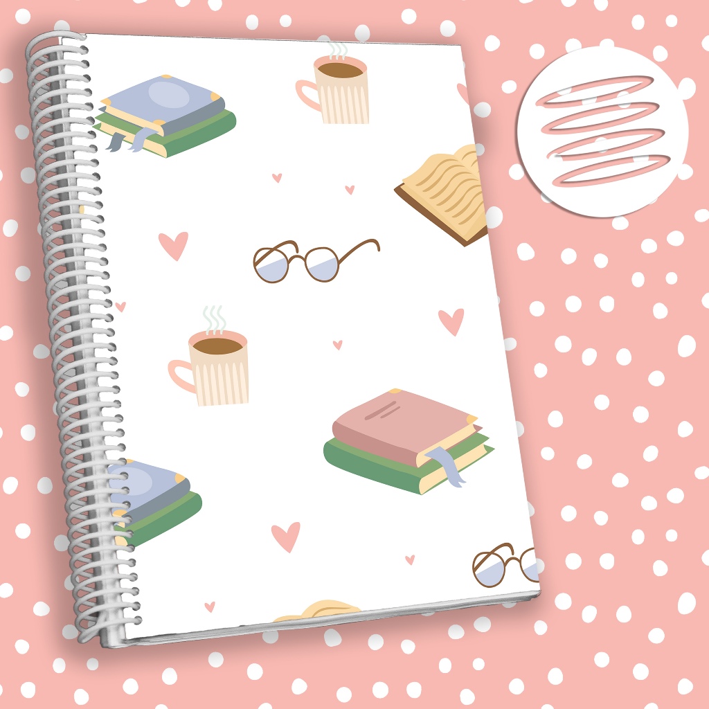 Planner de Estudos | Capa Dura Espiral A5 15x21cm | DL2 | FábriCaderno ...