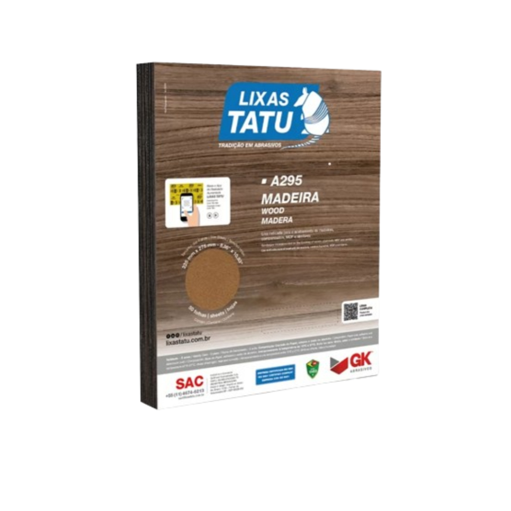 Lixa Tatu Madeira P150/20 Folhas | Shopee Brasil