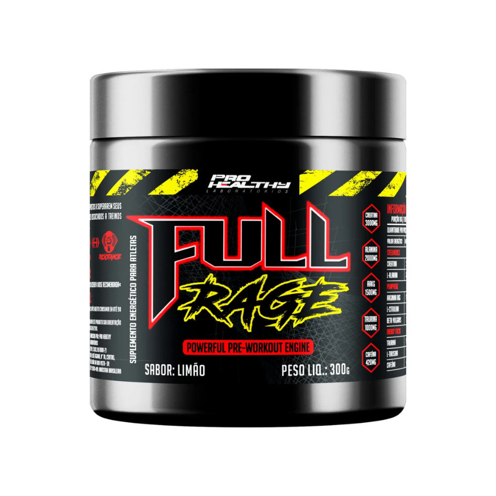 Pré Treino Full Rage Pote 300g - Pro Healthy | Shopee Brasil