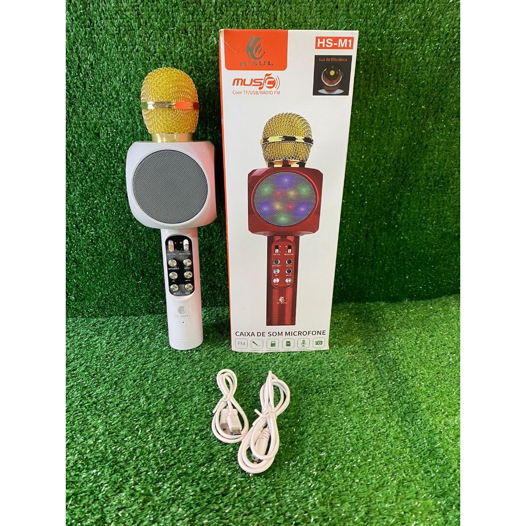 MICROFONE KARAOKE HSUL HS-M1 | Shopee Brasil
