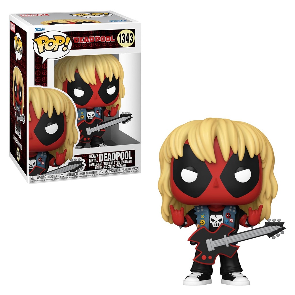 FUNKO POP MARVEL DEADPOOL - HEAVY METAL DEADPOOL 1343 NOVO ORIGINAL ...