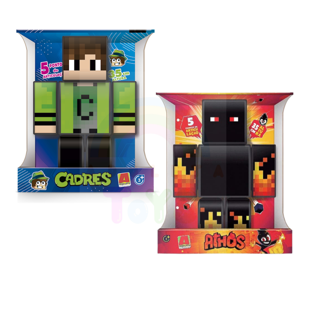 Kit Cadres + Athos 35 cm Minecraft Original | Shopee Brasil
