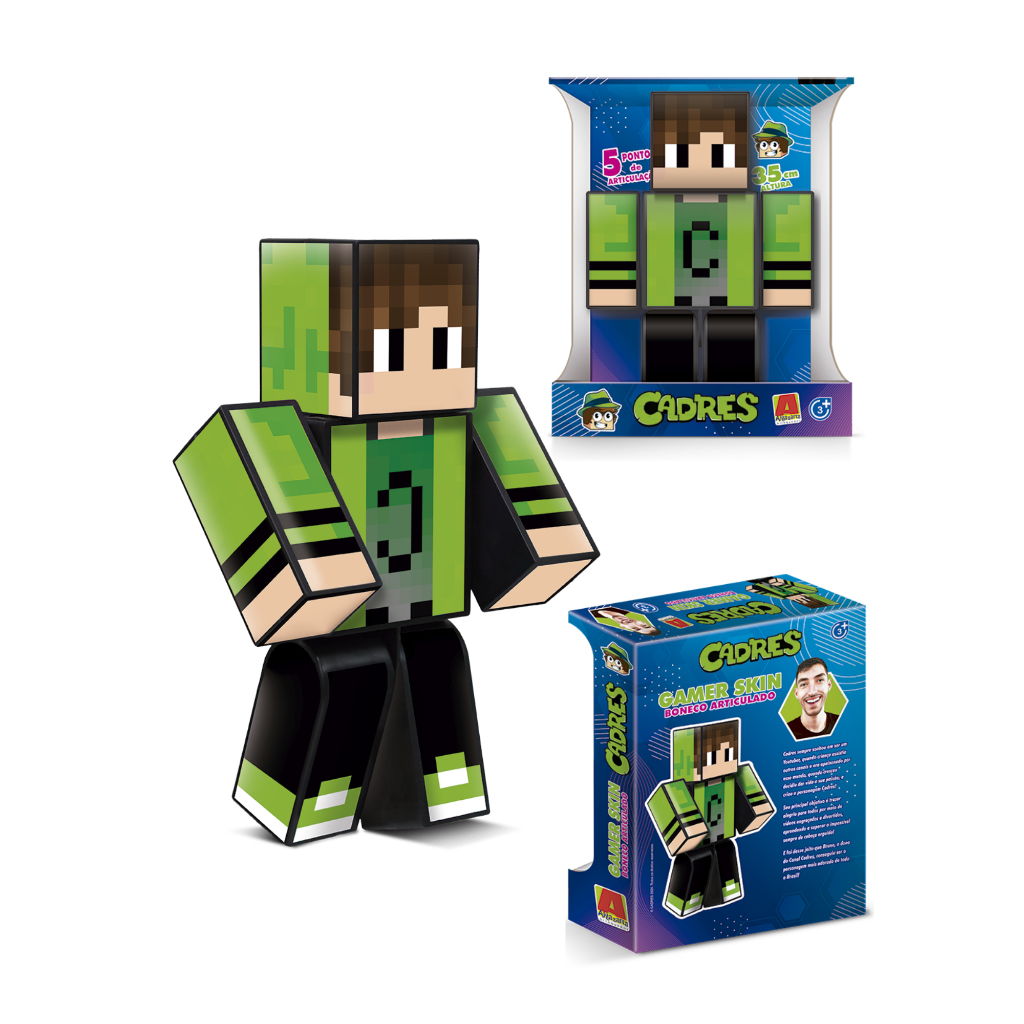 Boneco Cadres 35 cm Minecraft Original | Shopee Brasil