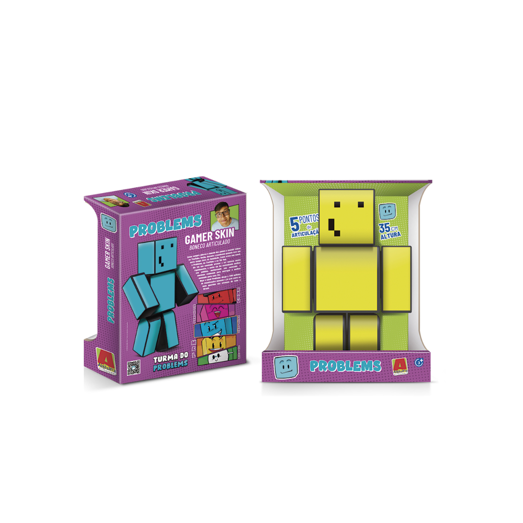 Boneco Propolis 35 cm Minecraft Turma do Problems Original | Shopee Brasil