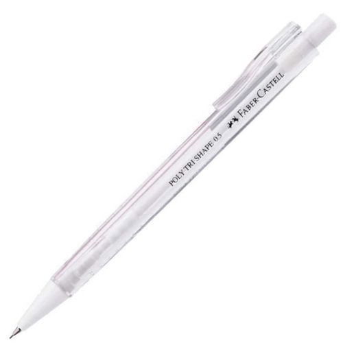 Lapiseira 0.5 mm Poly Tri Shape Branca - Faber-Castell | Shopee Brasil