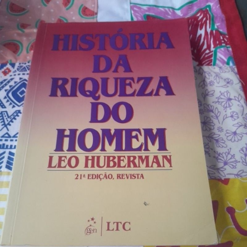 História da riqueza do homem de Leo Huberman | Shopee Brasil