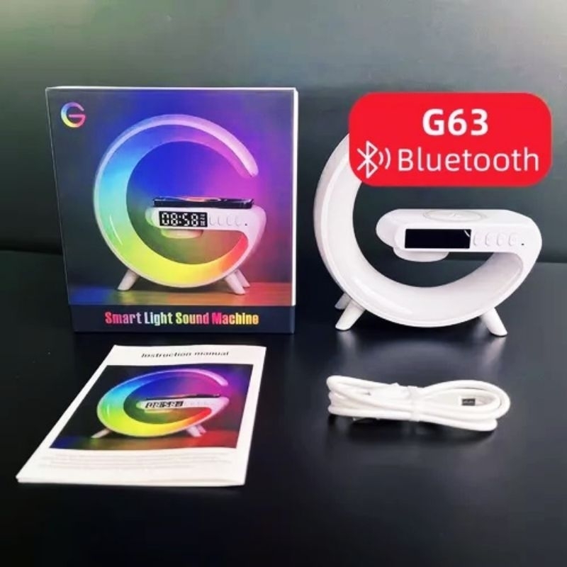 G Speaker G63 RGB Bluetooth Carregador Bluetooth Por Indução Carregador ...