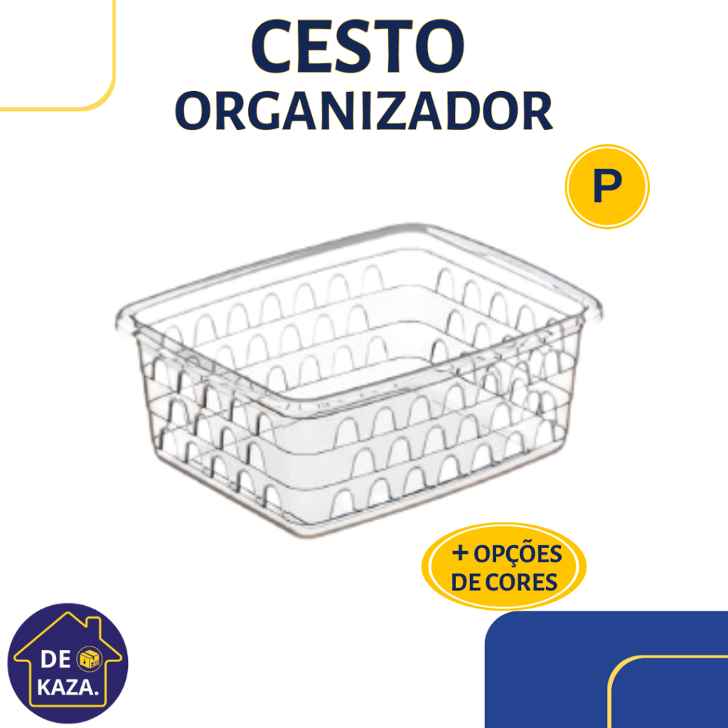 CESTO ORGANIZADOR MULTIUSO P UNINJET | Shopee Brasil