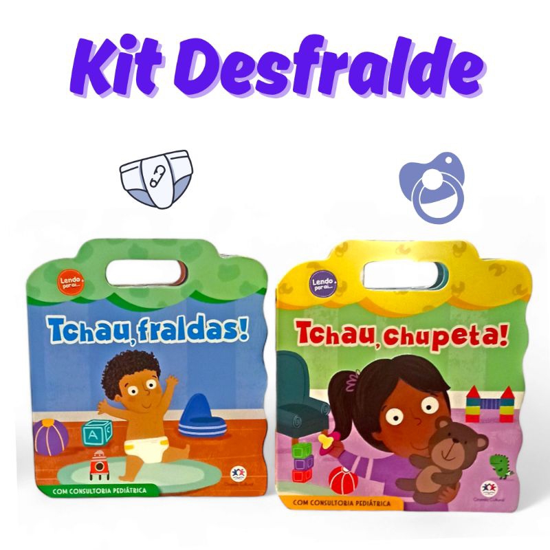 Desfralde Livro Infantil - kit Tchau Fralda e Tchau Chupeta | Shopee Brasil