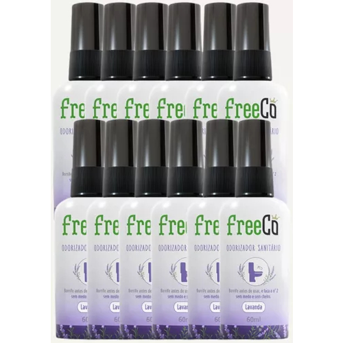 Kit C/12 Freecô Bloqueador De Odores Sanitário 60ml Lavanda | Shopee Brasil