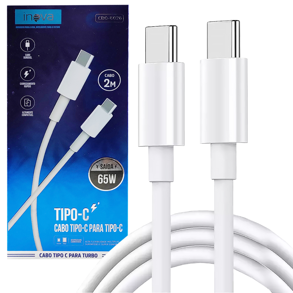 Cabo Tipo C Para Tipo C 2 Metros USB-C | Shopee Brasil