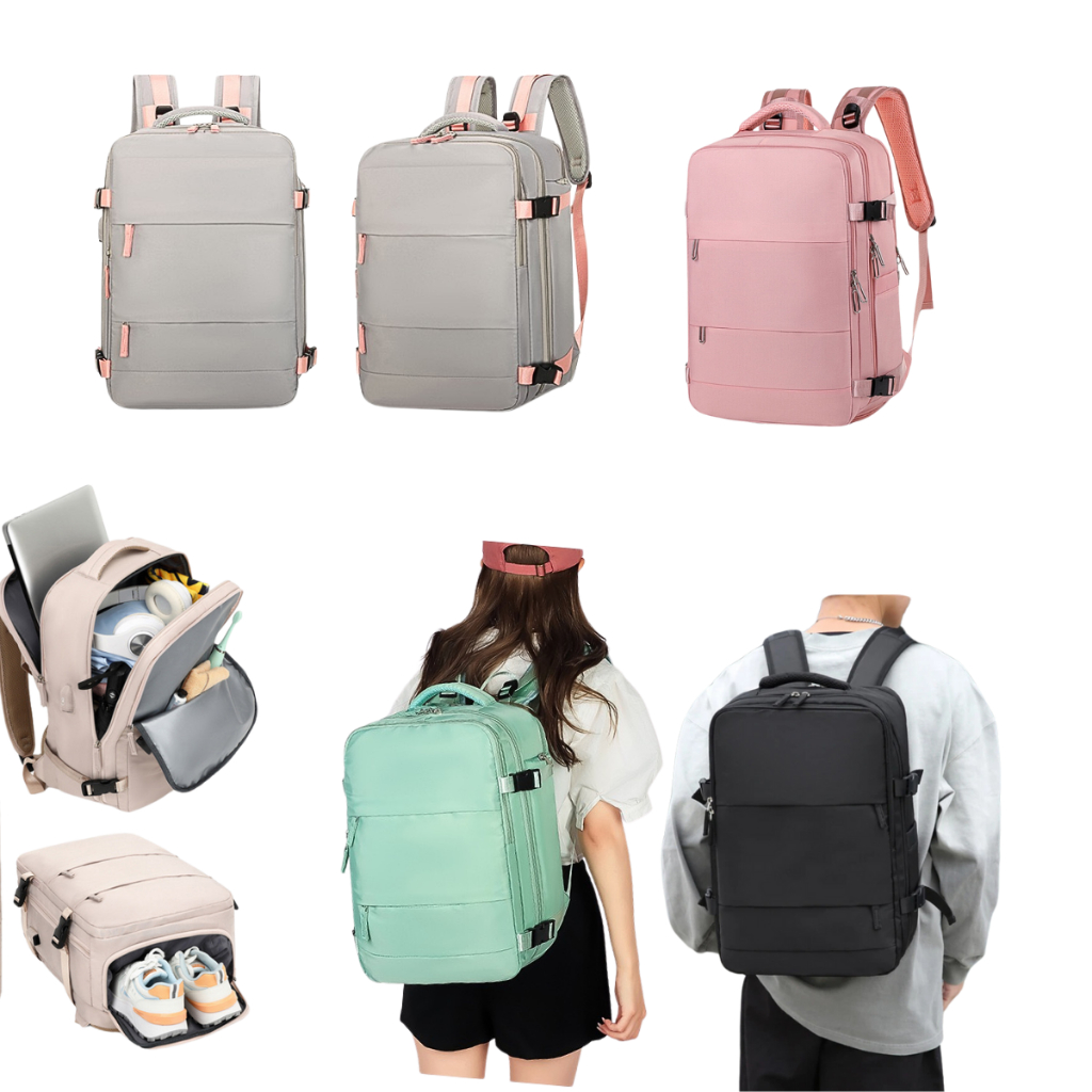 Mochila Mala Mulheres Escolar Passeio Viagem Notebook Granderi | Shopee ...