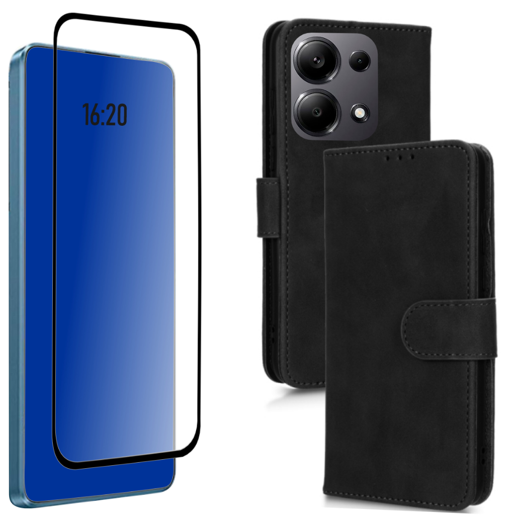 Kit Para Note 13 Pro 4G | Película 3DVidro | Capa Capinha Capinha Couro ...