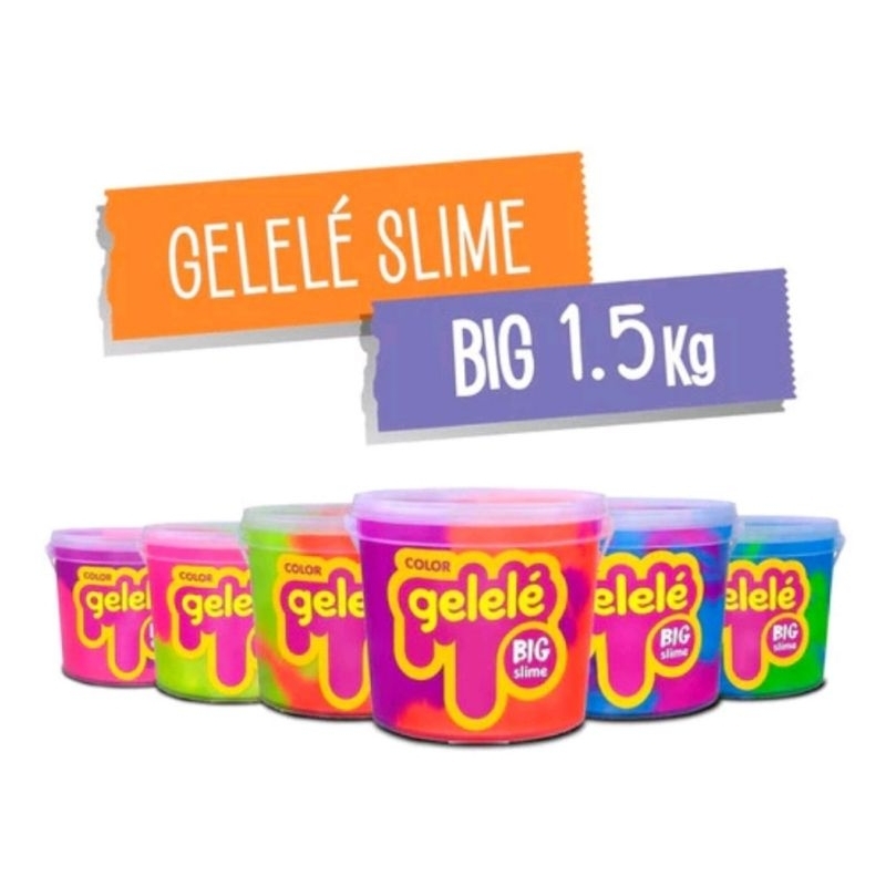 Slime Big Balde Gigante 1,5 kg De Pura Diversão | Shopee Brasil
