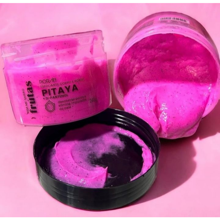 Esfoliante Corpo E Rosto Pitaya Porán Frutas 240g | Shopee Brasil