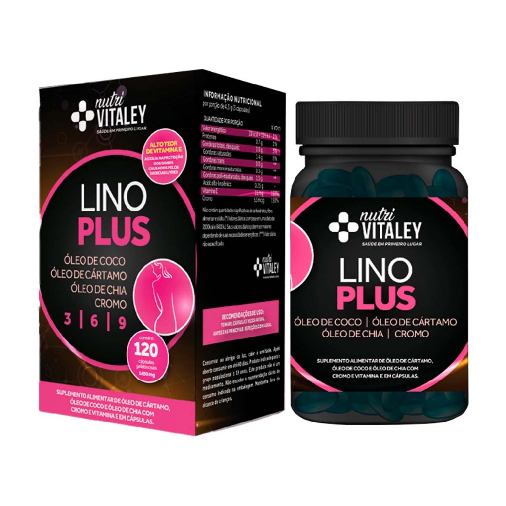 Vitaley Nutri Lino Plus 120 Cápsulas | Shopee Brasil