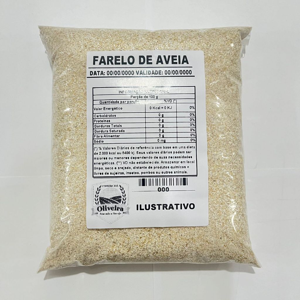 Farelo De Aveia 1kg A Granel | Shopee Brasil