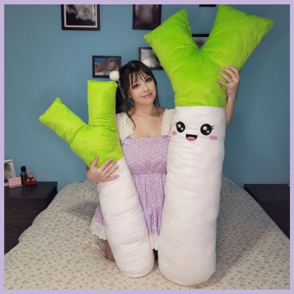 Negi Gigante da Hatsune Miku - Pelúcia/ Almofada /Cosplay | Shopee Brasil