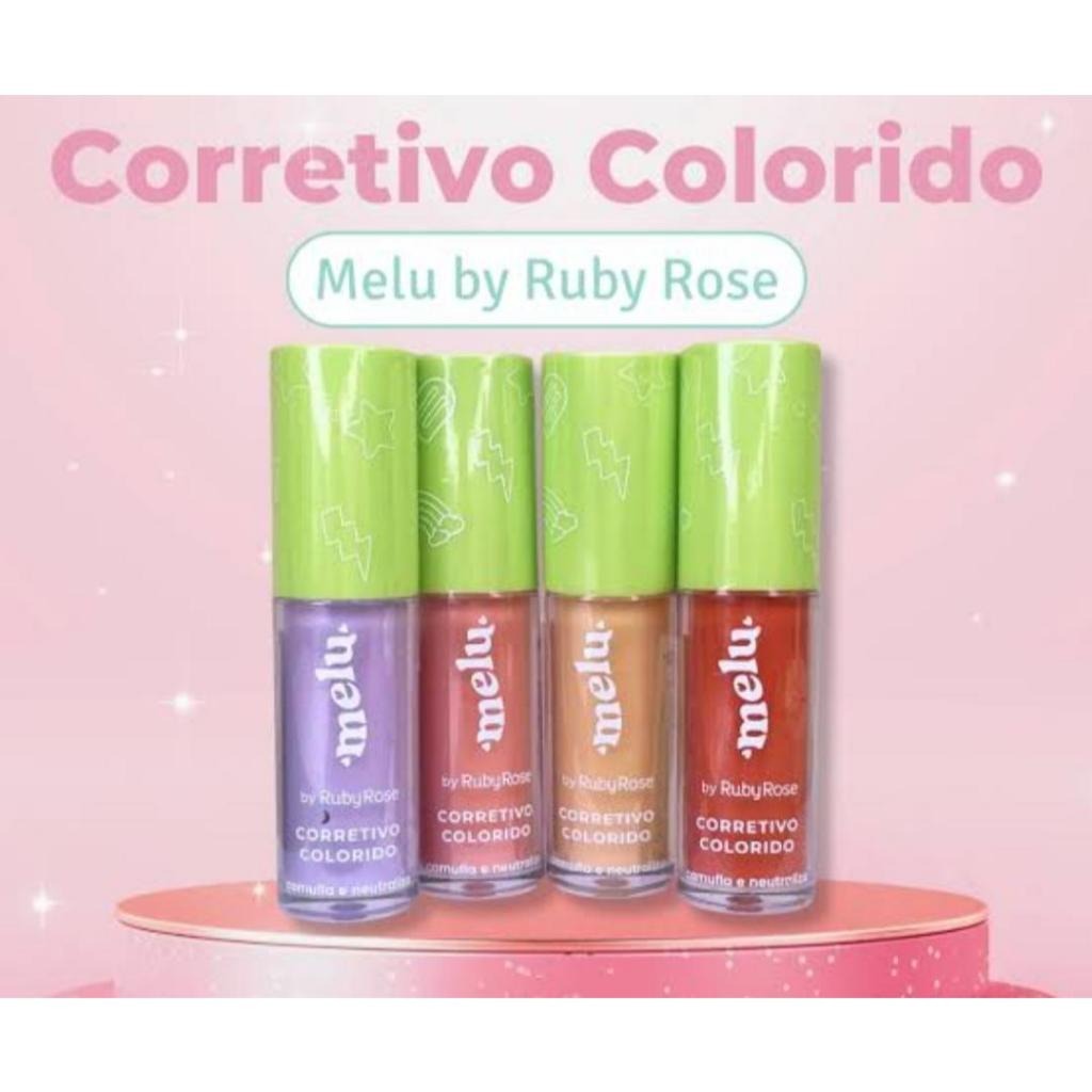 Corretivo Líquido Colorido Melu by Ruby Rose | Shopee Brasil
