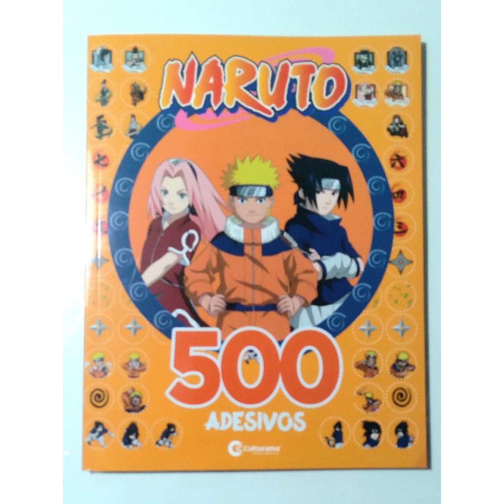 Livro: Naruto - 500 Adesivos - Culturama | Shopee Brasil