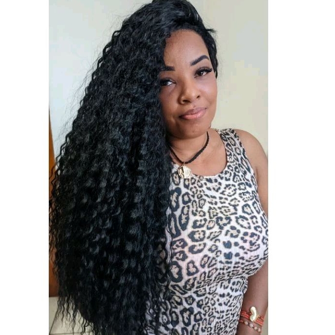 Peruca lace wig cacheada longa wig lace peruca bio fibra modelo maya ...